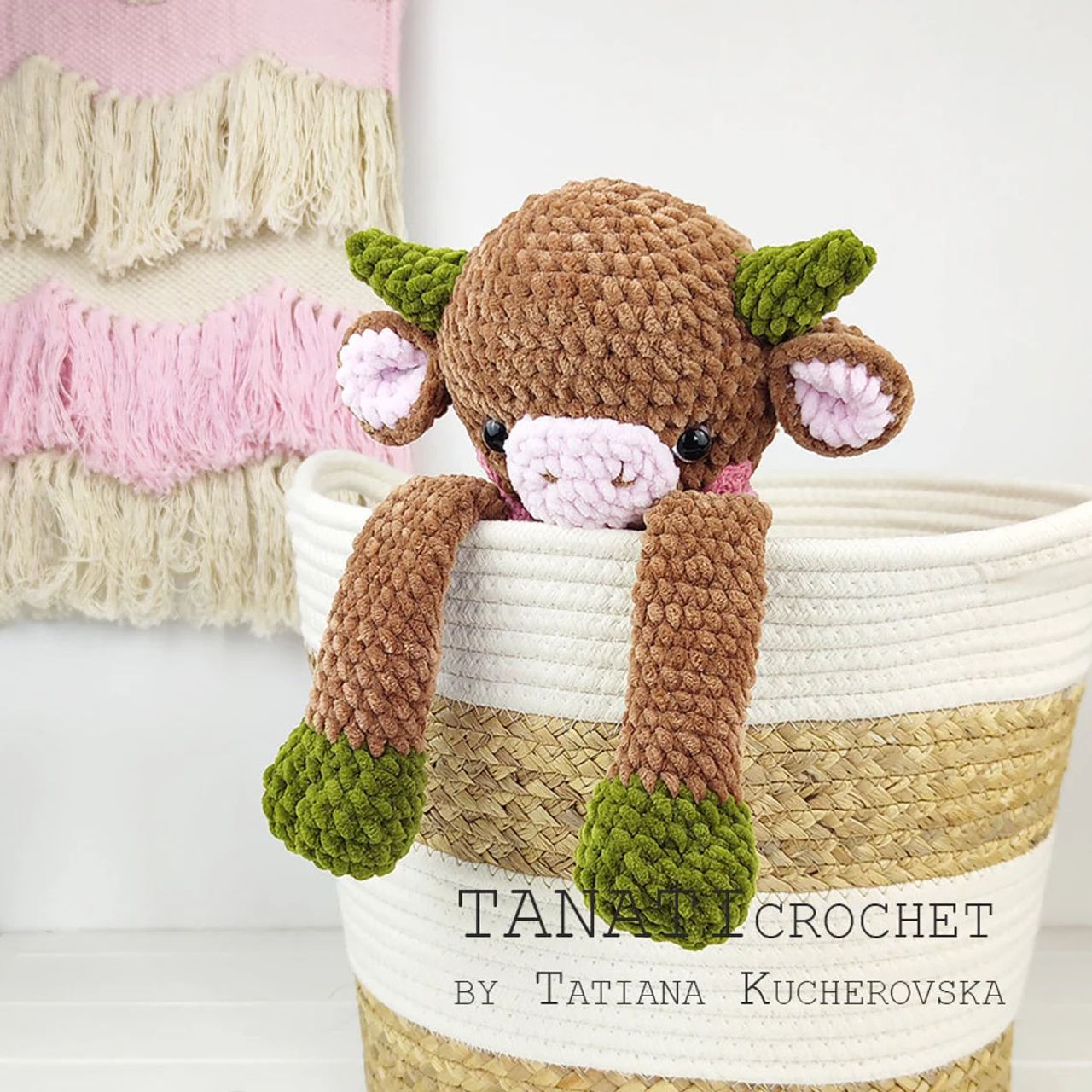 ⇒ Cow crochet pattern/Plush cow ‣ 1000s to download ‣ Tanati Crochet
