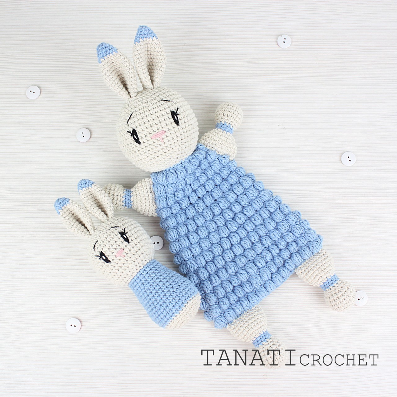 ⇒ Set of crochet comforter and rattle bunny ‣ 1000s to download ...