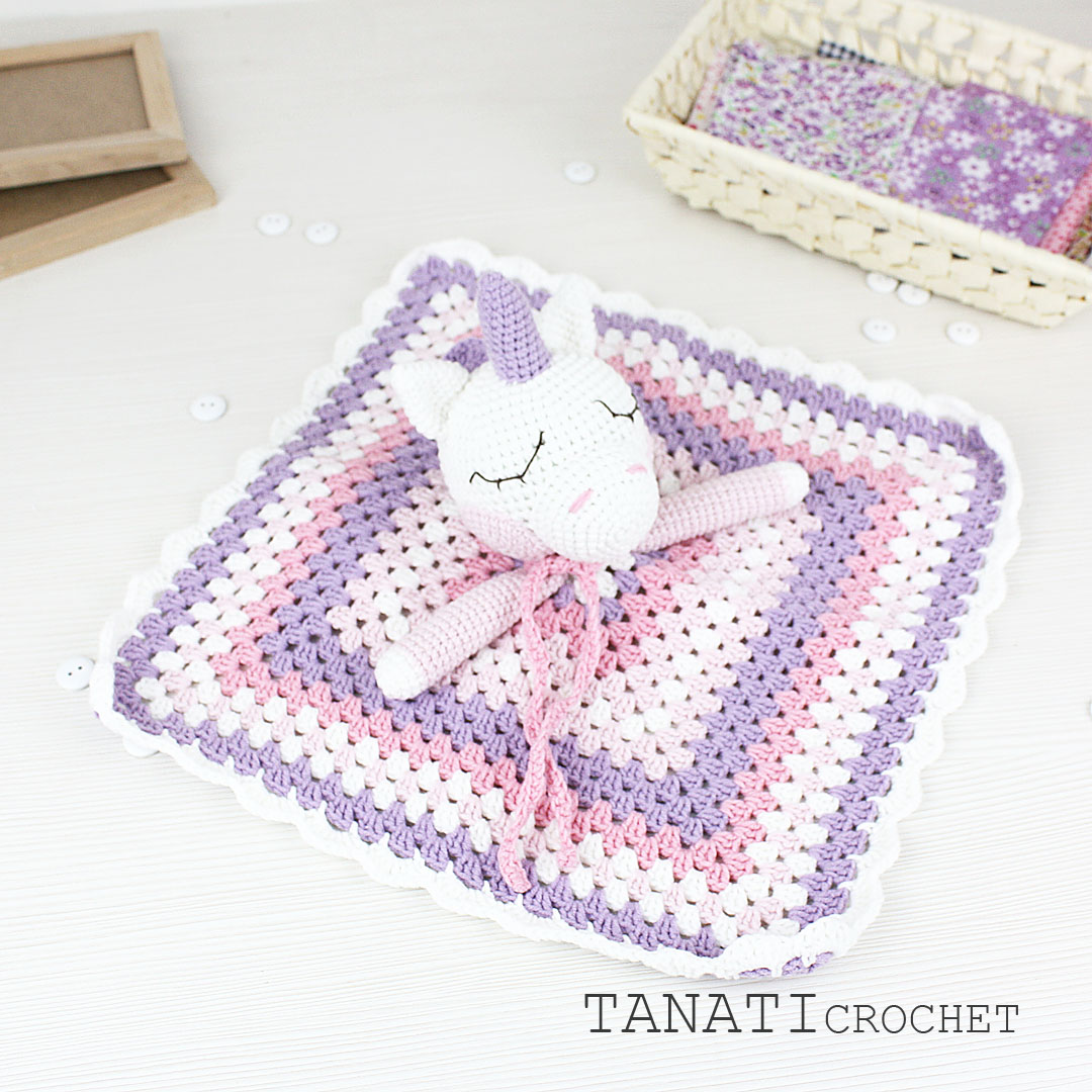 ⇒ Crochet comforter unicorn ‣ 1000s to download ‣ Tanati Crochet