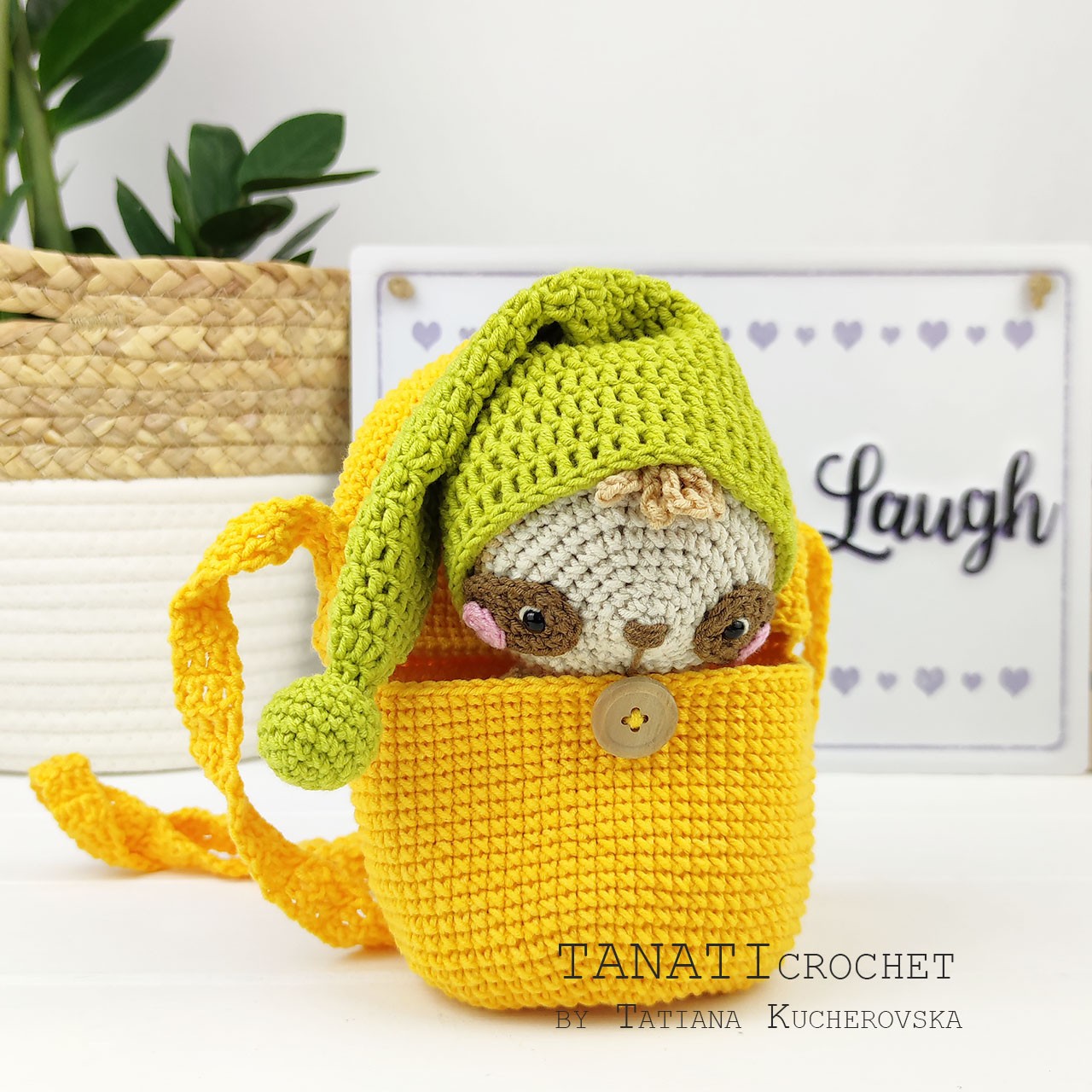 ⇒ Handbag and amigurumi sloth crochet ‣ 1000s to download ‣ Tanati Crochet